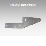 Aussie Concrete Galvanised Offset Fence Bracket 3mm
